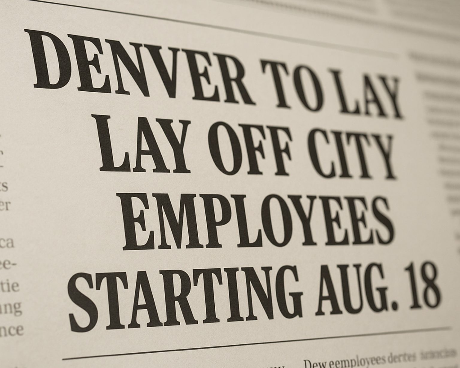 Denver to Lay Off City Employees Starting Aug. 18 Amid $200M Budget ...